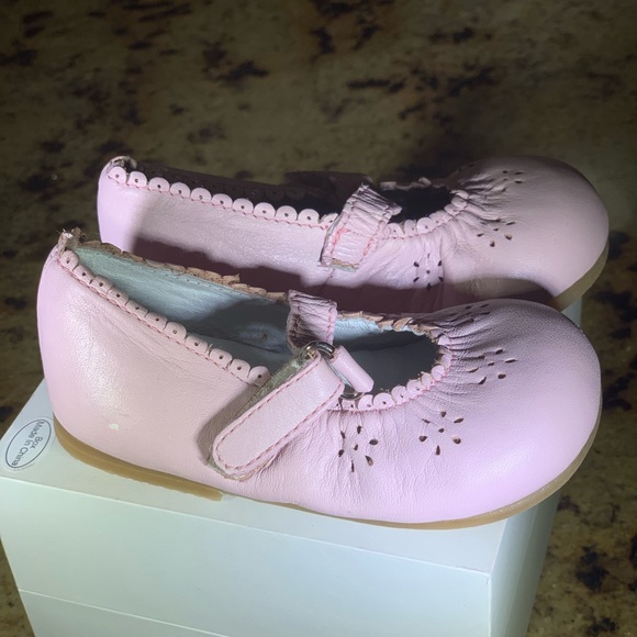 Zara | Shoes | Nwt Zara Little Girls Leather Pink Shoes Size 4 | Poshmark